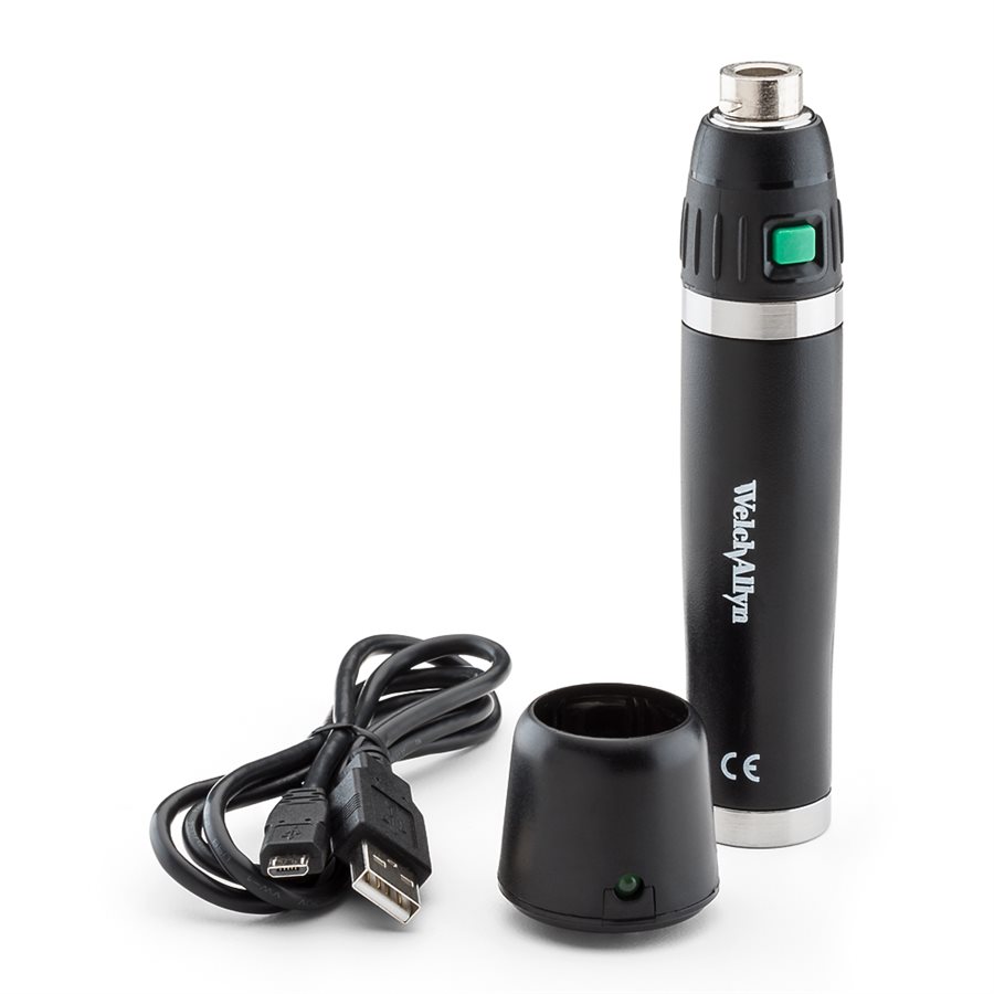 Welch Allyn 3.5V Pneumatic Otoscope Complete Set / Li-Ion USB Handle