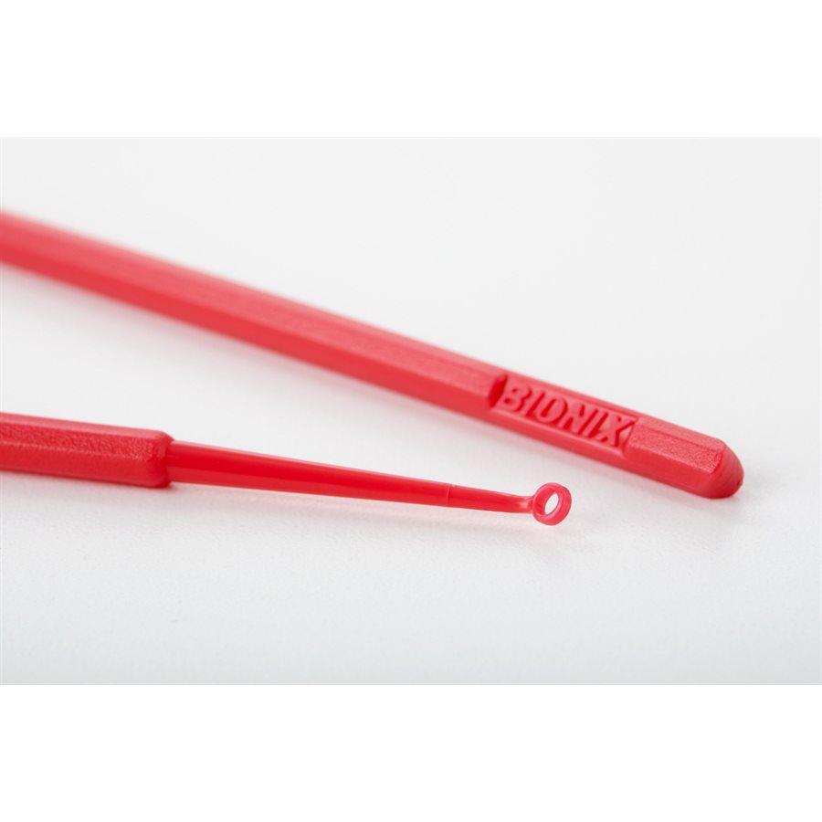 Bionix Disposable Angled Loop Curettes (red)